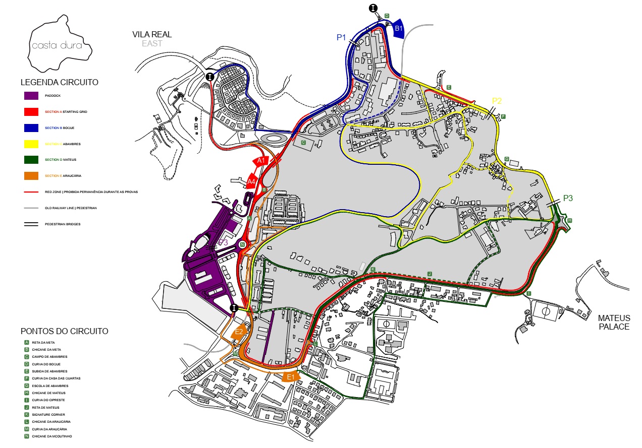 Vila Real: Mapa com localização das bancadas | AutoSport - AutoSport