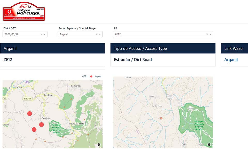 Rali de Portugal: Mapa interativo das Zonas de Espetáculo e indicações ...