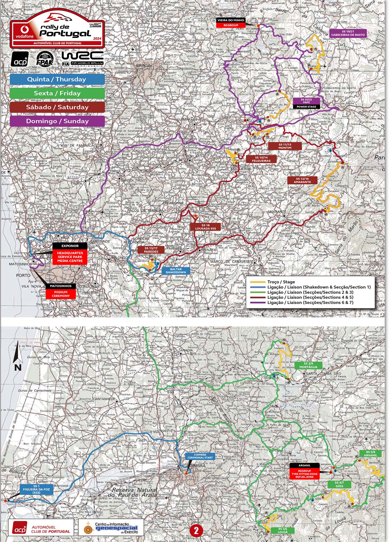 WRC: Mapa Geral Rali de Portugal 2024 | AutoSport