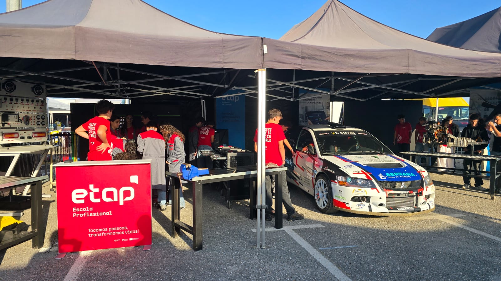 Futuros engenheiros automóveis da ETAP em ação no Rali Vidreiro ...